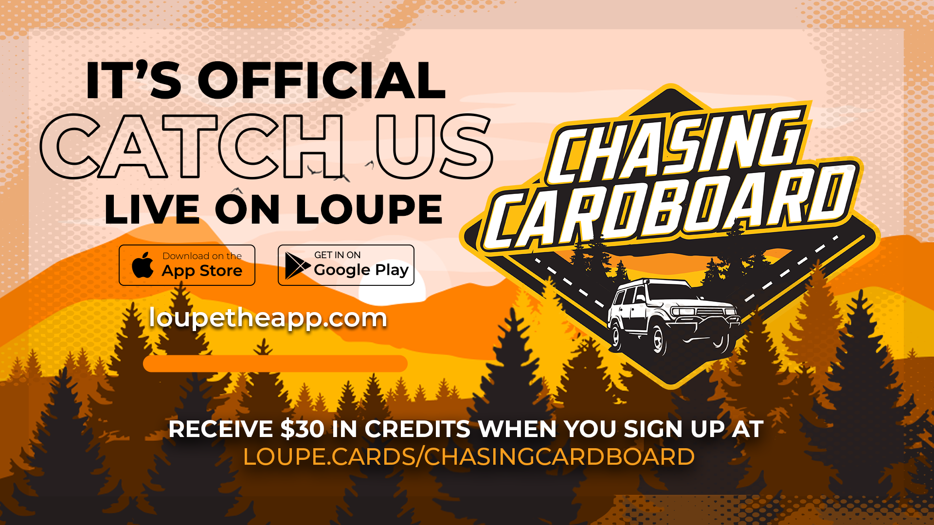 LIVE TONIGHT - 12/16 - ON LOUPE – Chasing Cardboard